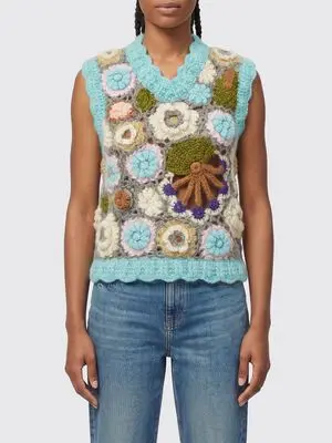 GANNI Crocheted Waistcoat