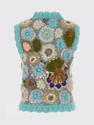 GANNI Crocheted Waistcoat