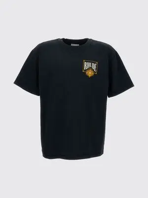 Rhude Relaxed Fit Cotton T-shirt With Contrasting Logo Print