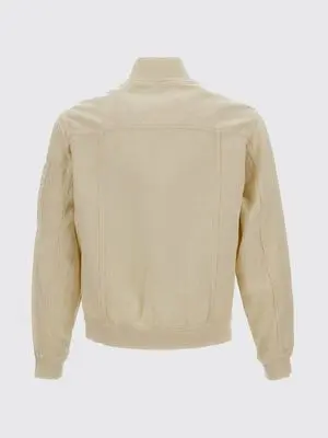 C.P. COMPANY Broken Twill Lens Bomber Jacket - Beige