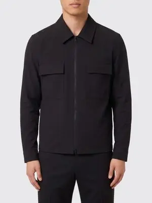 BOSS Stretch Cotton Overshirt - Black