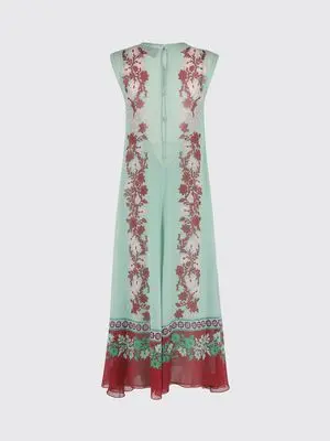 La DoubleJ Maria Floral Print Silk Midi Dress