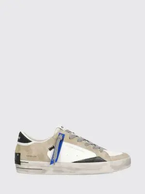 CRIME LONDON Sk8 Deluxe Leather Sneakers - Beige