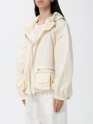 MEIMEIJ Oversized Hooded Polyester Bomber Jacket