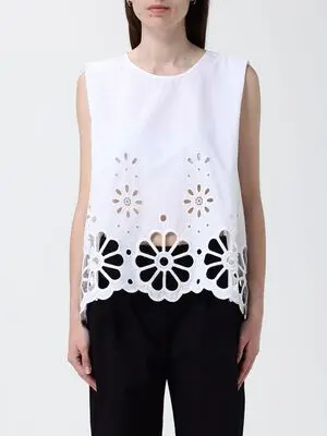 MEIMEIJ Embroidered Eyelet Top