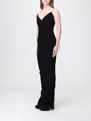 Rick Owens Long Stretch Jersey V-neck Dress