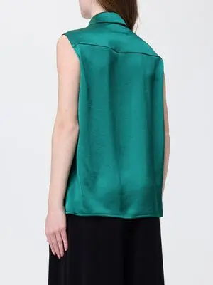 Versace Sleeveless Shirt With Front Tie Detail