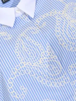 FAY Short-sleeve Shirt With Paisley And Stripe Print