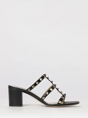 Valentino Garavani Studded Heeled Sandals - Black