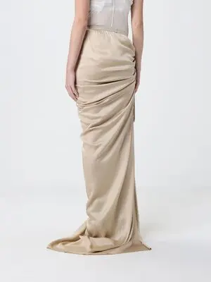 Rick Owens Asymmetric Draped Cotton Jersey Skirt