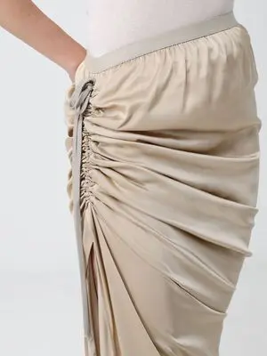 Rick Owens Asymmetric Draped Cotton Jersey Skirt