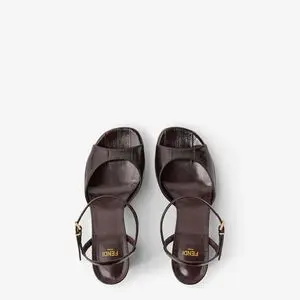 Fendi Arco" Platform Sandals - Brown
