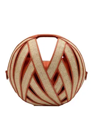 Perrin Le Panier Raffia Bag - Red