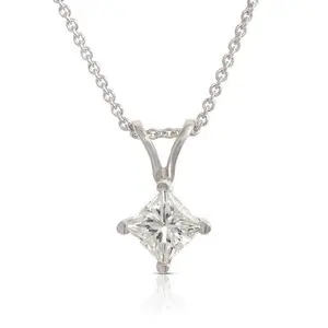 Benbridge Princess Cut Diamond Pendant - H-j