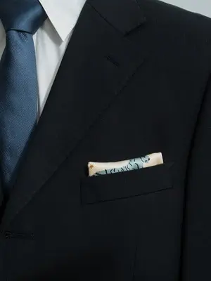 LOST PATTERN Neon Tigers Silk Pocket Square