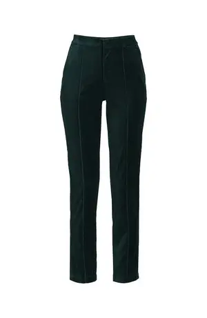 LANDS' END Velvet Pintuck Pencil Ankle Pants