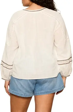 Sanctuary Embroidered Cotton Top