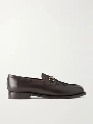 MORJAS Leather Horsebit Loafers - Brown