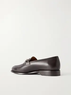MORJAS Leather Horsebit Loafers - Brown