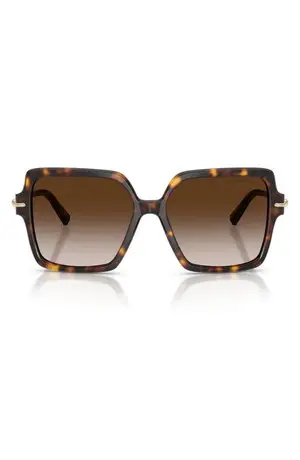 Tiffany & Co. Square Frame Sunglasses - Havana/brown Gradient