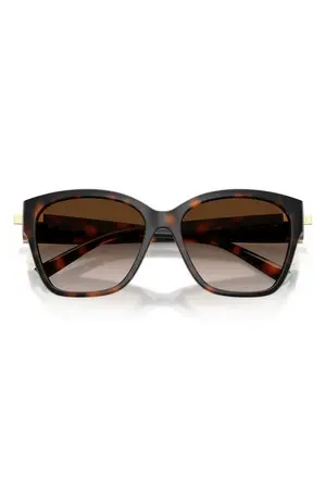 Tiffany & Co. Square Frame Sunglasses - Havana/brown Gradient