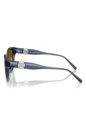 Michael Kors Nagoya Gradient Cat Eye Sunglasses - Navy/brown Blue Gradient