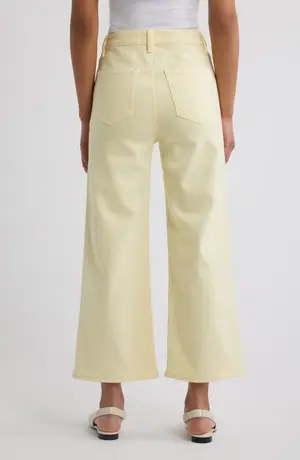 FRAME High Waist Patch Pocket Crop Jeans