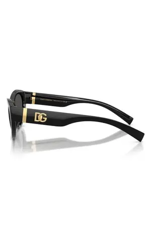 Dolce & Gabbana Cat Eye Sunglasses - Black/dark Grey