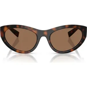 Dolce & Gabbana Cat Eye Sunglasses - Havana/dark Brown