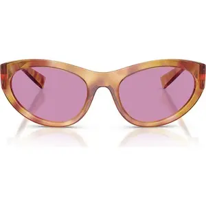 Dolce & Gabbana Cat Eye Sunglasses - Violet Havana/purple