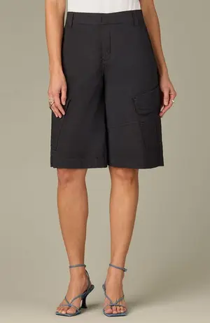 Wit & Wisdom Skyrise Cargo Bermuda Shorts - Black