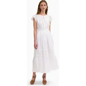 Rebecca Taylor Sabine Midi Dress - Ivory