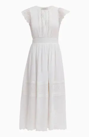 Rebecca Taylor Sabine Midi Dress - Ivory