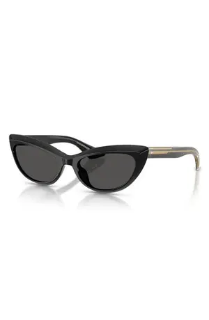 Oliver Spencer Cat Eye Sunglasses - Black/grey