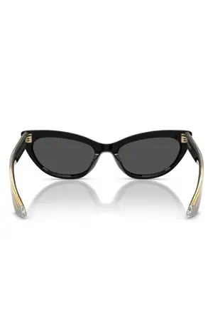 Oliver Spencer Cat Eye Sunglasses - Black/grey