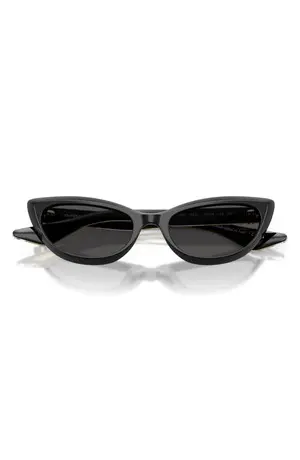 Oliver Spencer Cat Eye Sunglasses - Black/grey