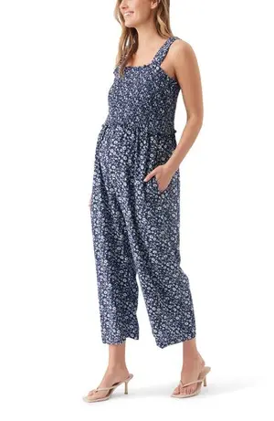 RIPE MATERNITY Elodie Floral Maternity/nursing Jumpsuit