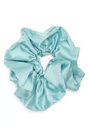 NATASHA Oversize Satin Scrunchie - Mint