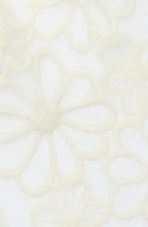 NATASHA Embroidered Lace Bow Hair Barrette