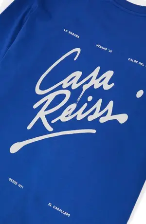 REISS Palma Long Sleeve Graphic Tee