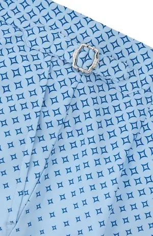 REISS Gradient Geo Print Swim Trunks