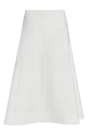 Khaite A-line Cotton Midi Skirt