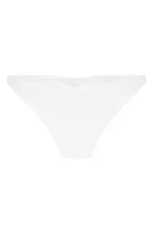 Hunkemoller Whitney High Leg Thong - Snow White