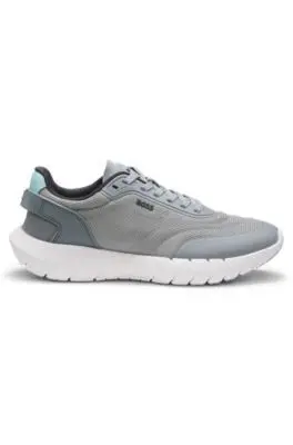 BOSS Running Sneakers With Leather Trims