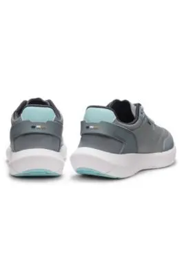 BOSS Running Sneakers With Leather Trims