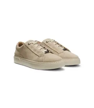 BOSS BOSS Gary Suede Trainers Beige