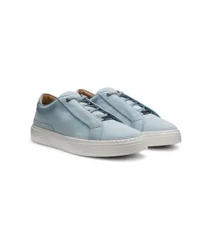 BOSS BOSS Gary Suede Trainers Light Blue
