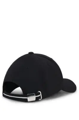 BOSS Six-panel Baseball Cap With Embroidered Logo - Black