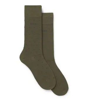 BOSS Two-pack Regular Length Socks - Green