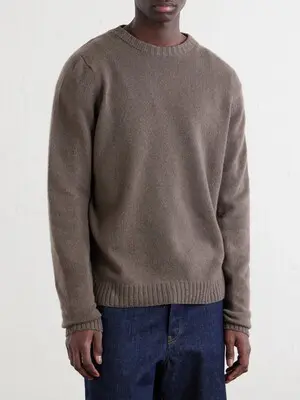John Smedley Norfolk Recycled Cashmere And Merino Wool Blend Sweater - Brown